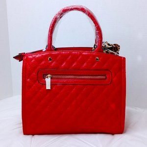 Bags | Red Quilted Handbag | Poshmark